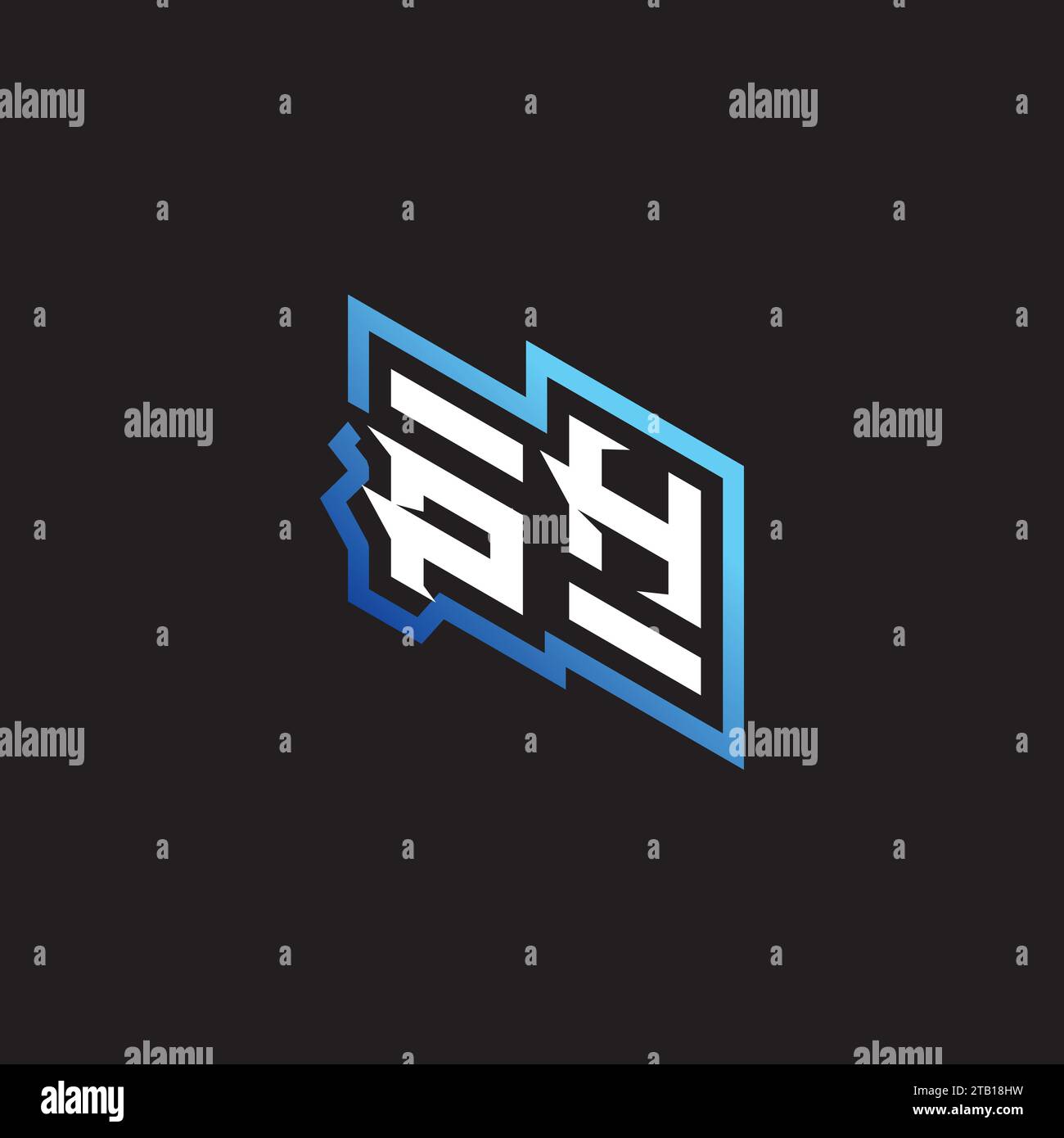 PH initial gaming team, youtube, twitch and clipart stock illustration ...