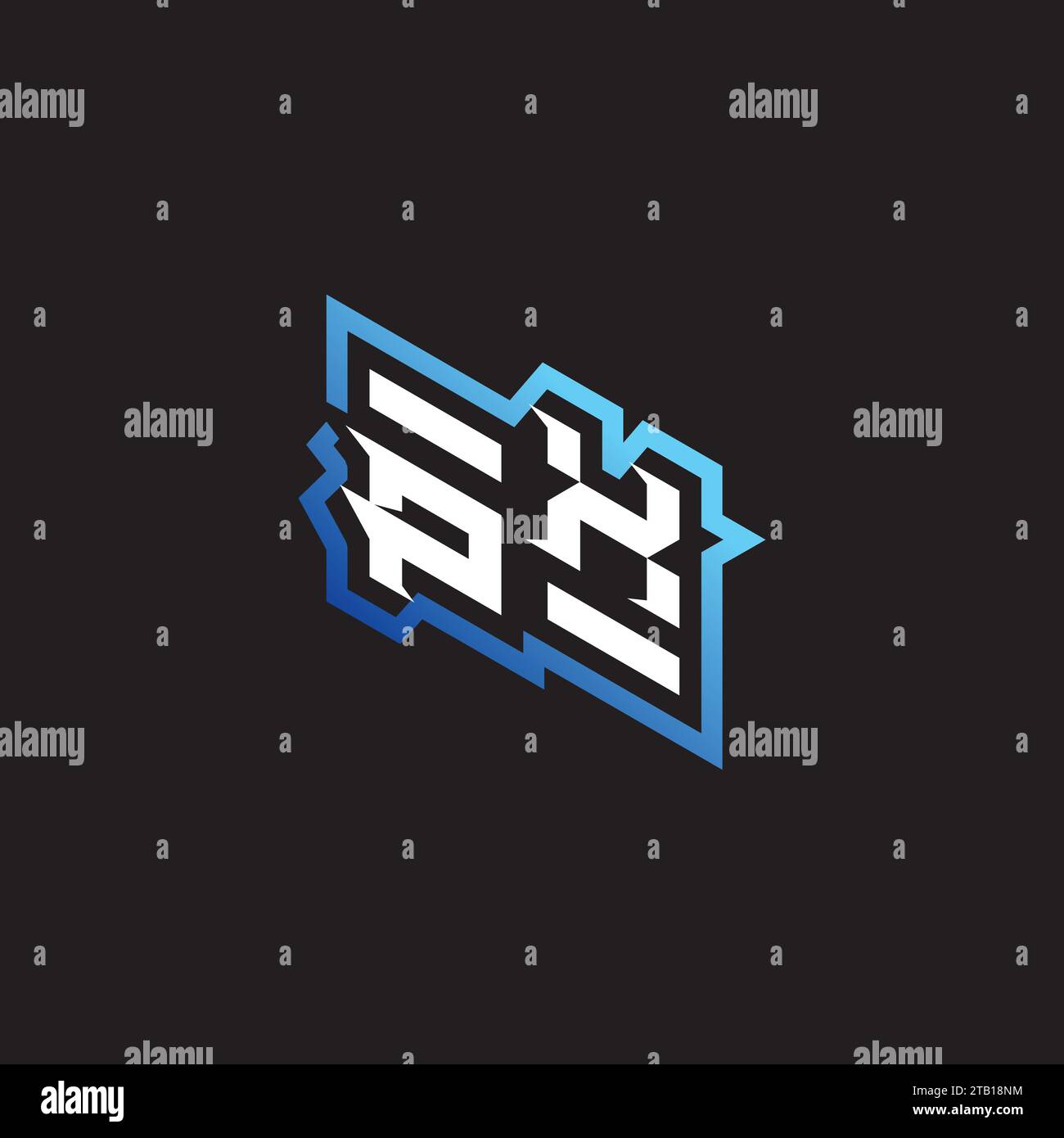 PX initial gaming team, youtube, twitch and clipart stock illustration ...