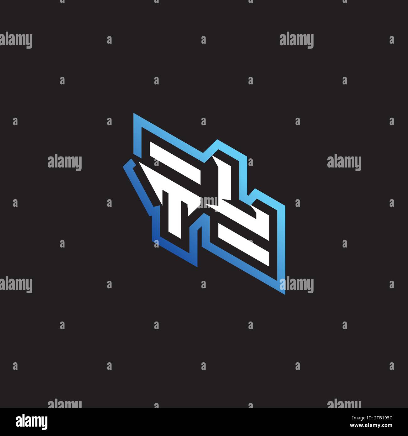 TL initial gaming team, youtube, twitch and clipart stock illustration ...
