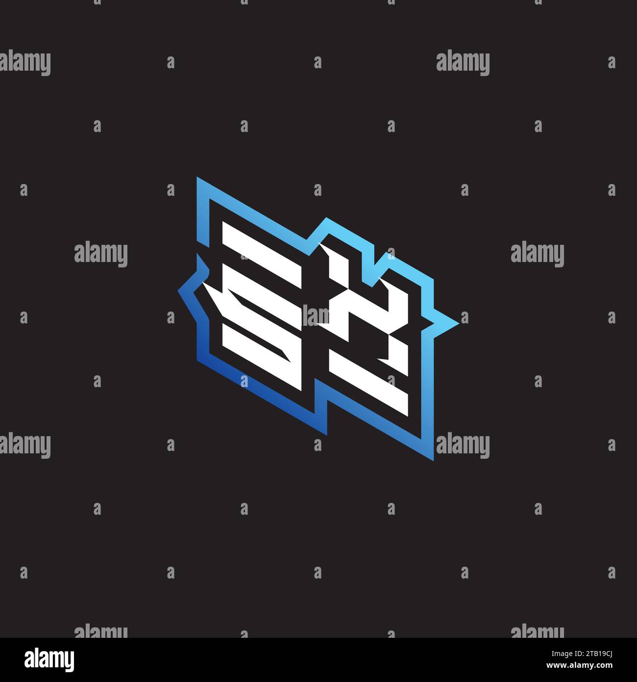 SX initial gaming team, youtube, twitch and clipart stock illustration ...