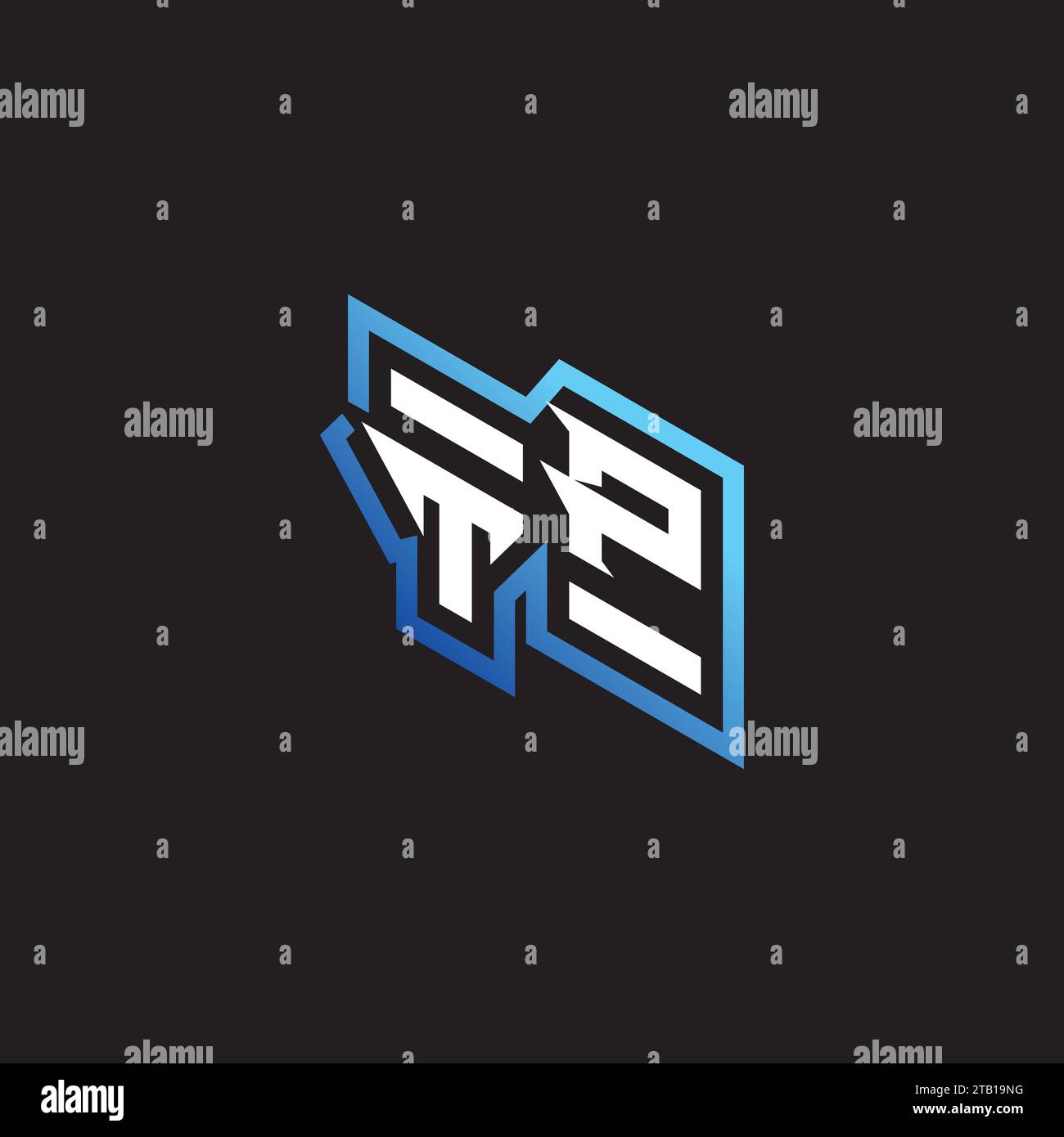 TP initial gaming team, youtube, twitch and clipart stock illustration ...