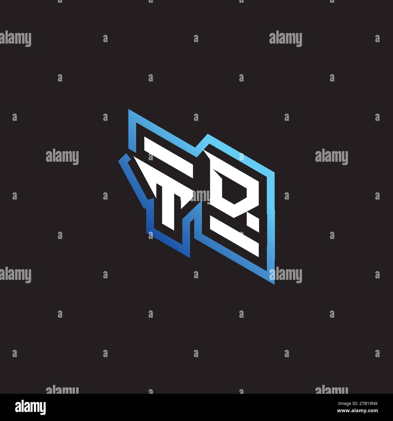 TQ initial gaming team, youtube, twitch and clipart stock illustration ...