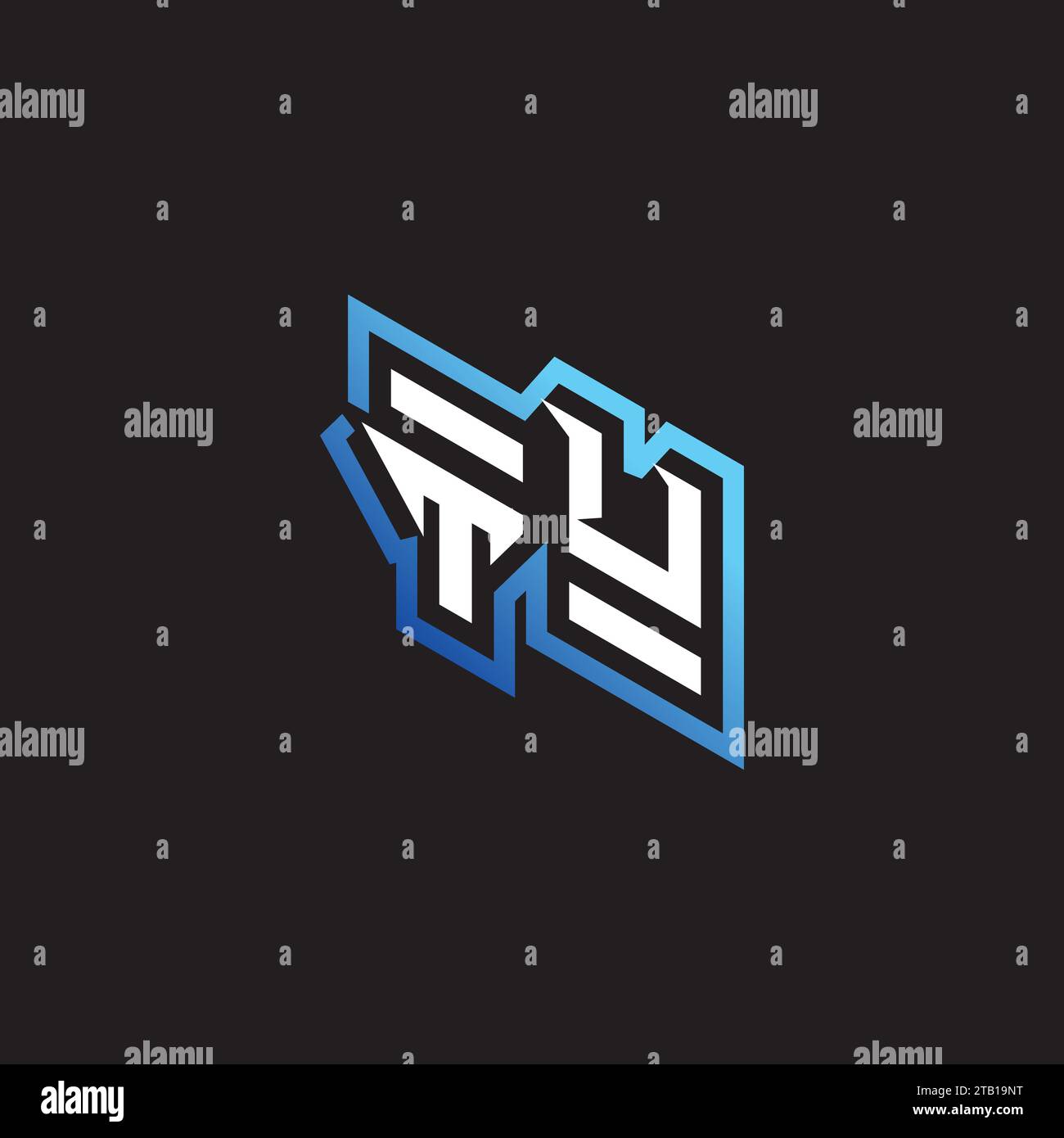 TU initial gaming team, youtube, twitch and clipart stock illustration ...