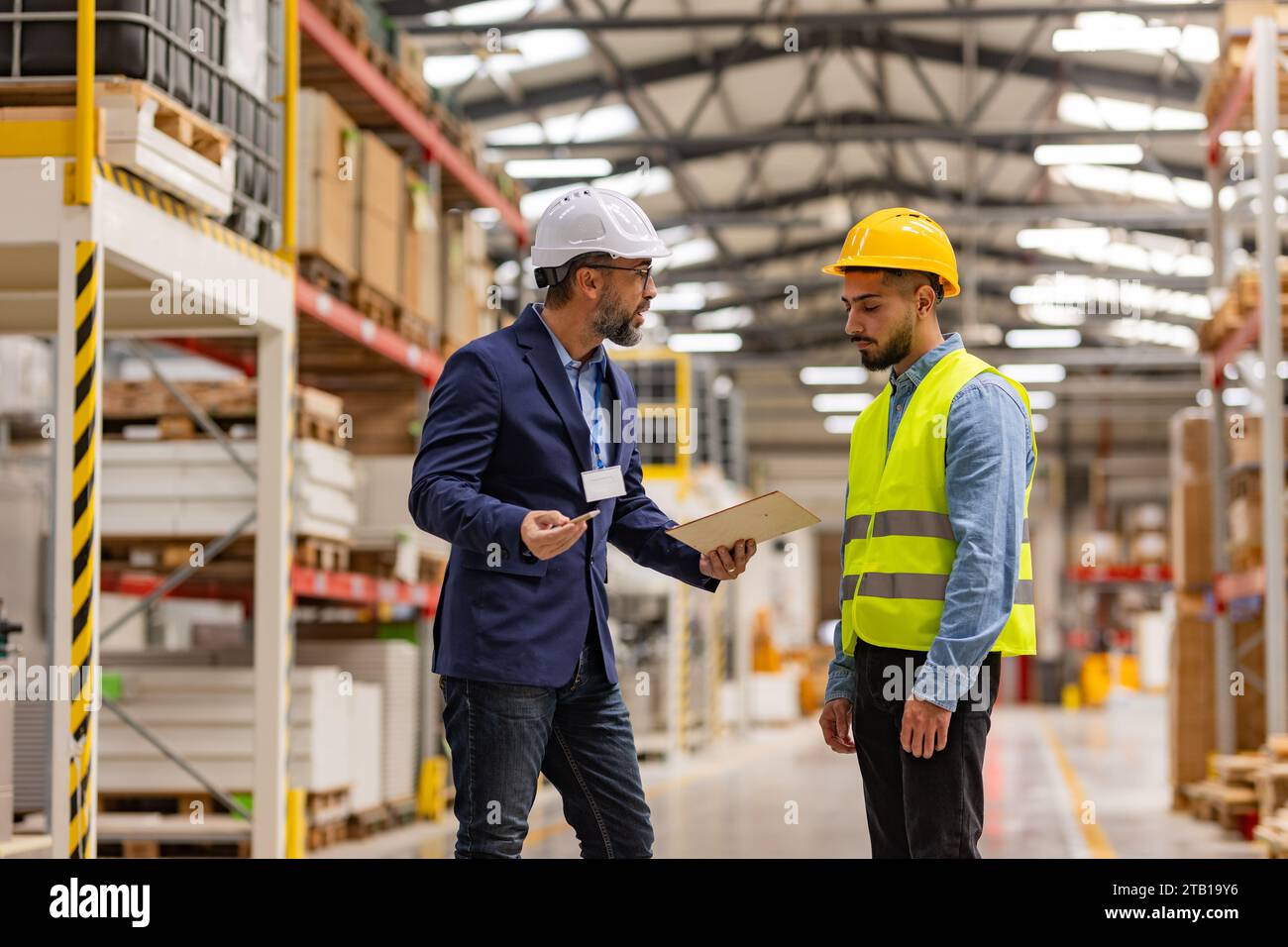 Factory worker supervisor shouting hi-res stock photography and images ...