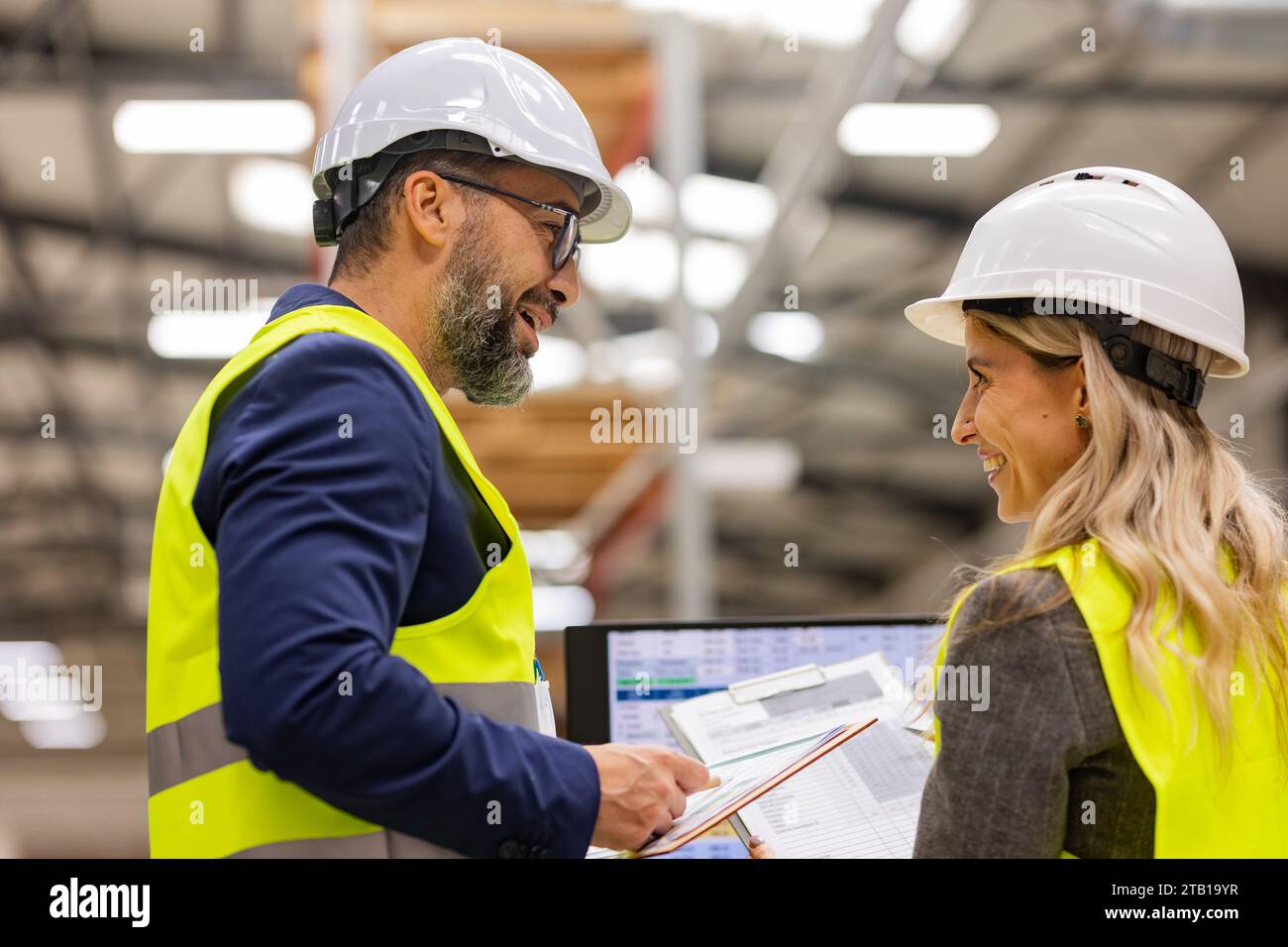 Modern factory female project manager hi-res stock photography and ...