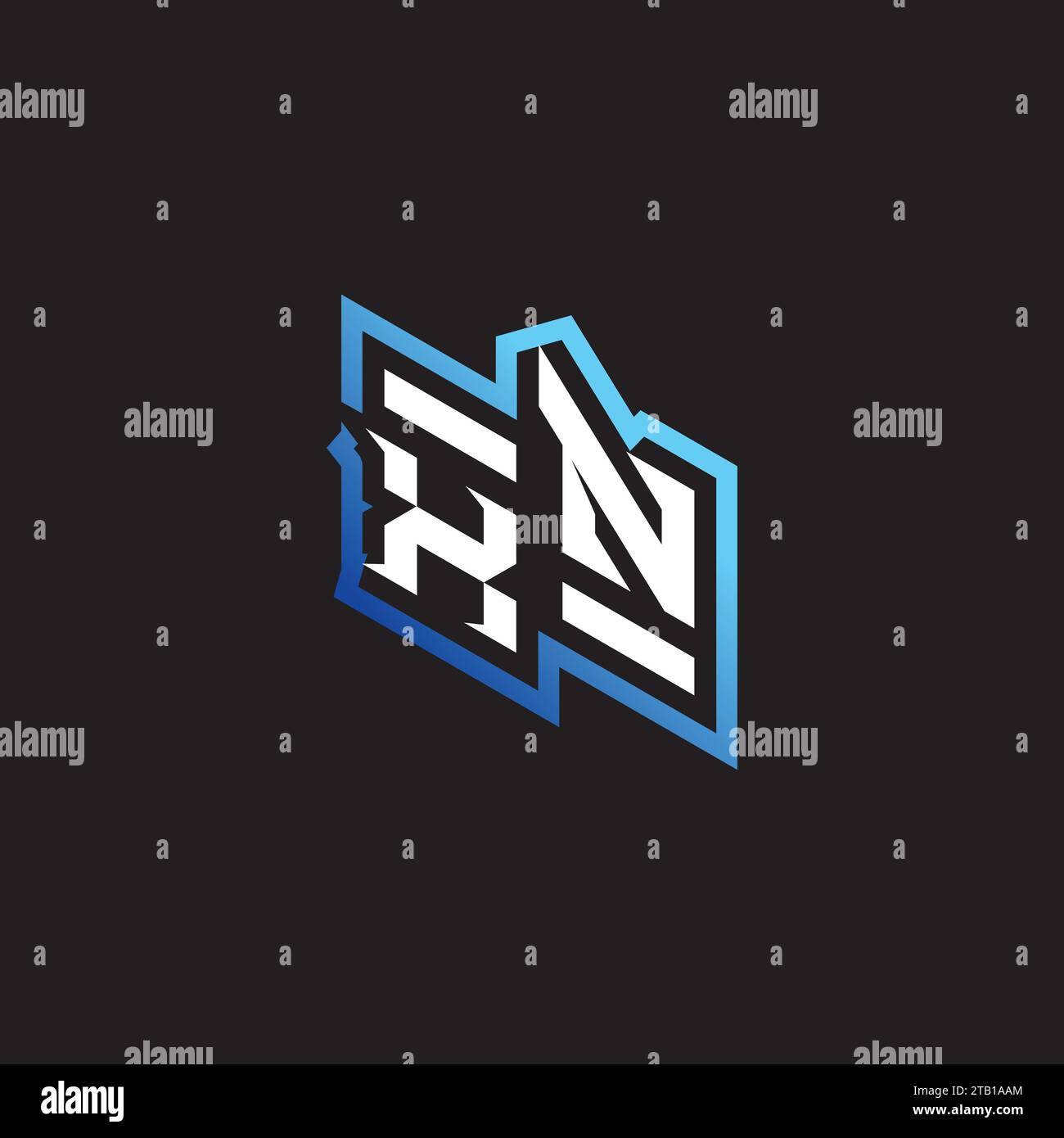 XN initial gaming team, youtube, twitch and clipart stock illustration ...