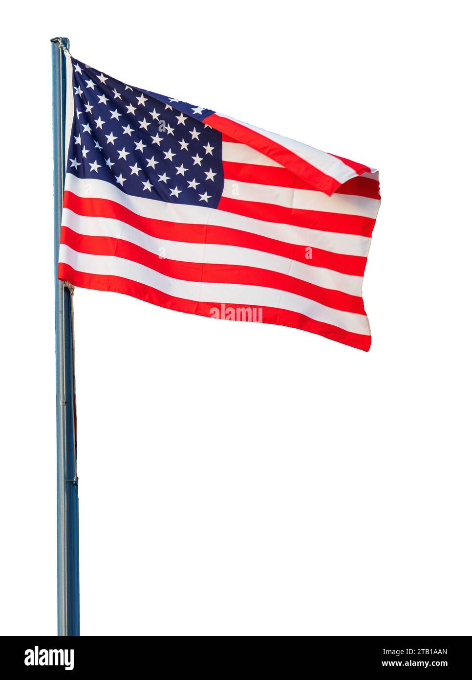 US national flag on white background for design purpose Stock Photo - Alamy