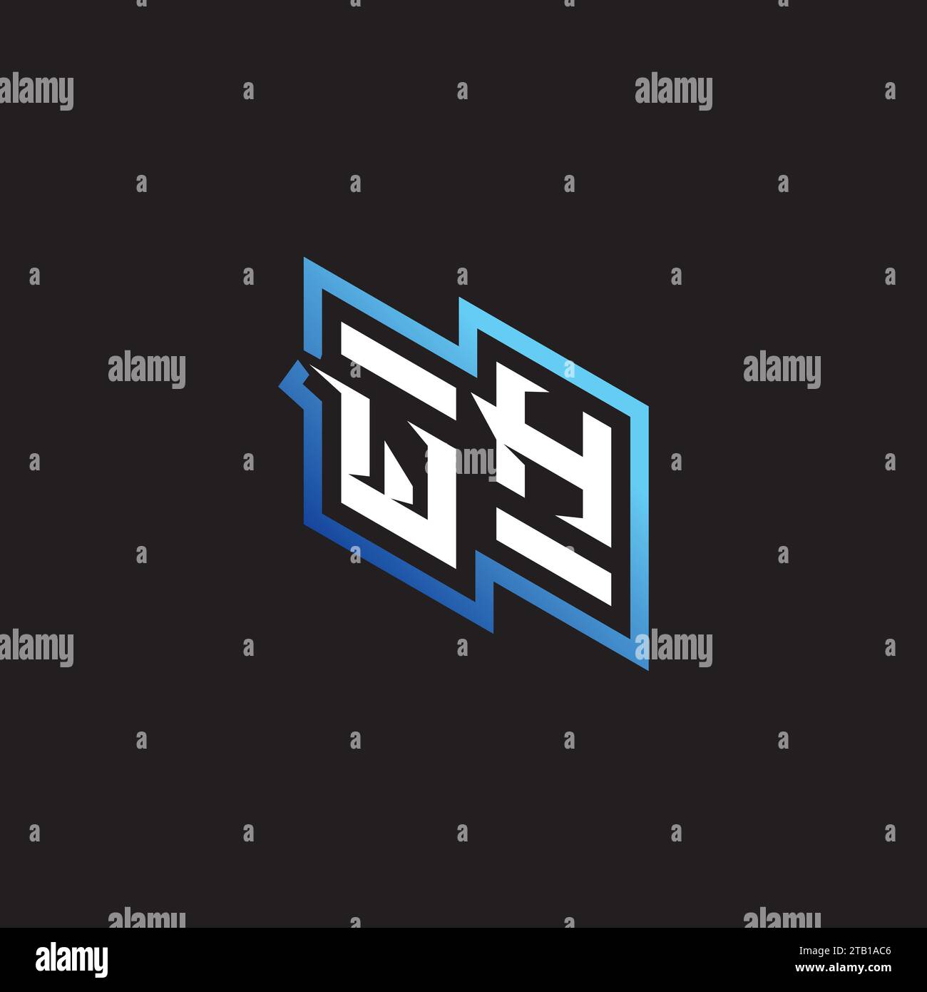 WH initial gaming team, youtube, twitch and clipart stock illustration ...