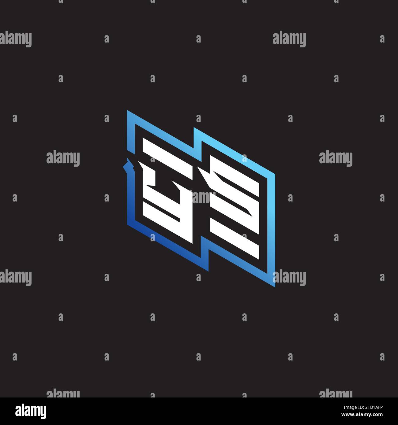 YS initial gaming team, youtube, twitch and clipart stock illustration ...