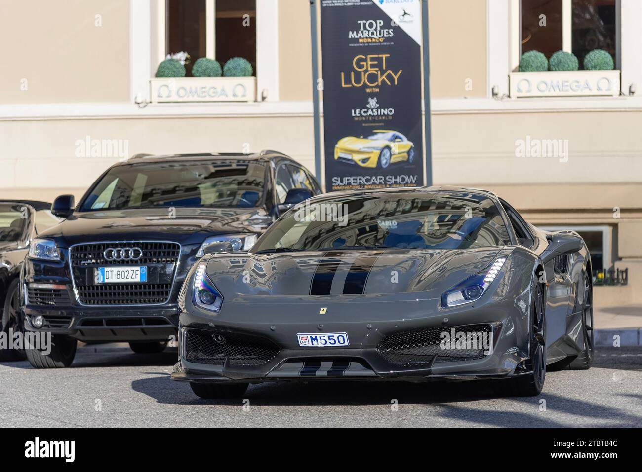 Monaco casino square ferrari hi-res stock photography and images - Alamy