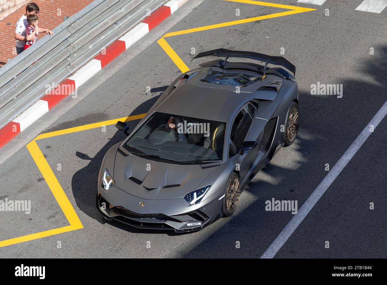 Monaco, Monaco - Matte grey Lamborghini Aventador S LP740-4 Onyx Design ...