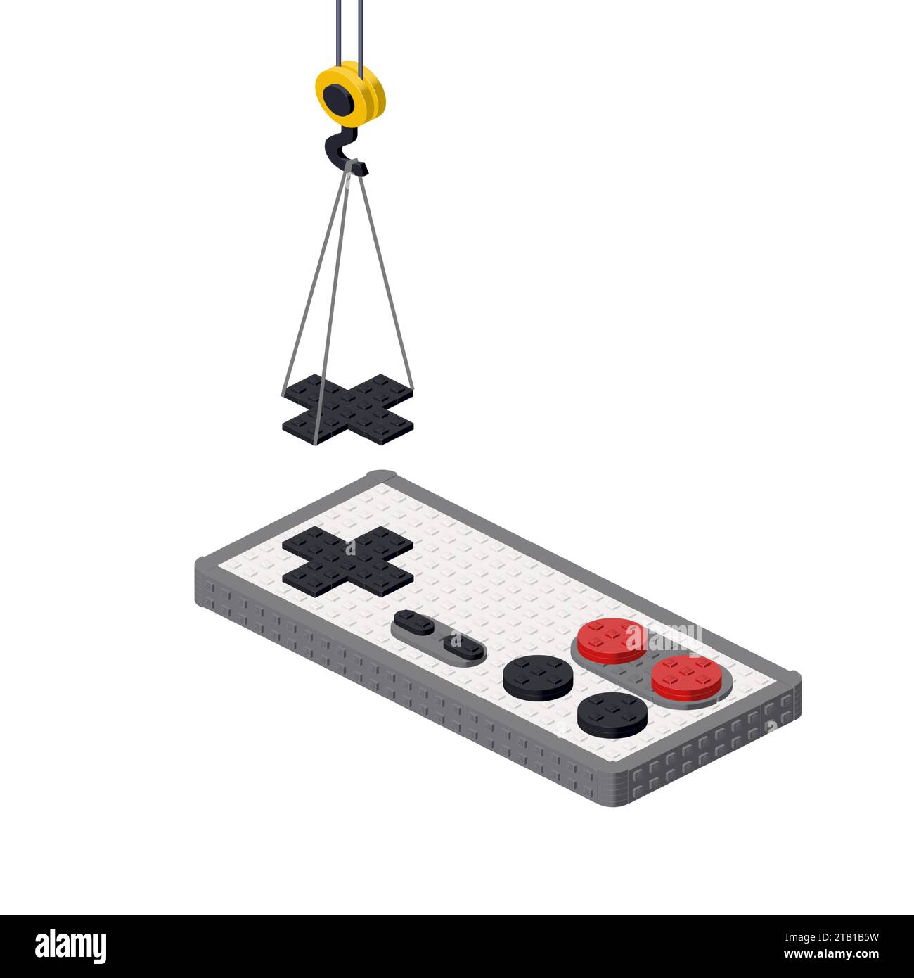 concept for creating a game controller. Vector Stock Vector Image & Art ...
