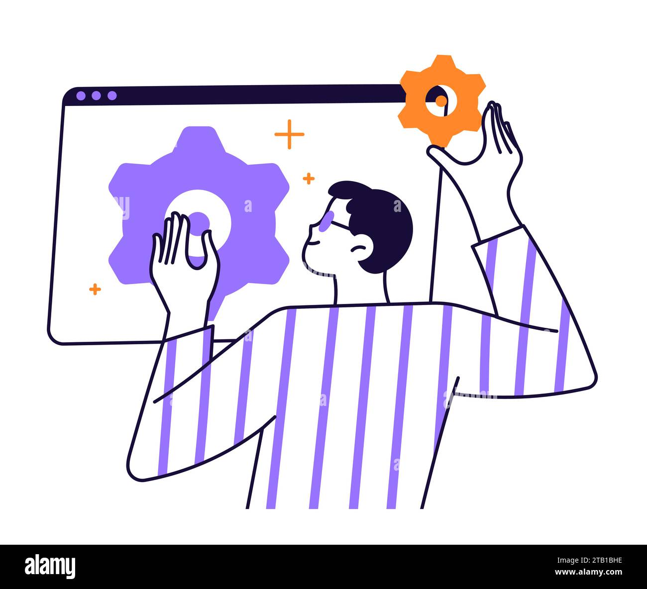 Skill development setup Stock Vector Images - Alamy