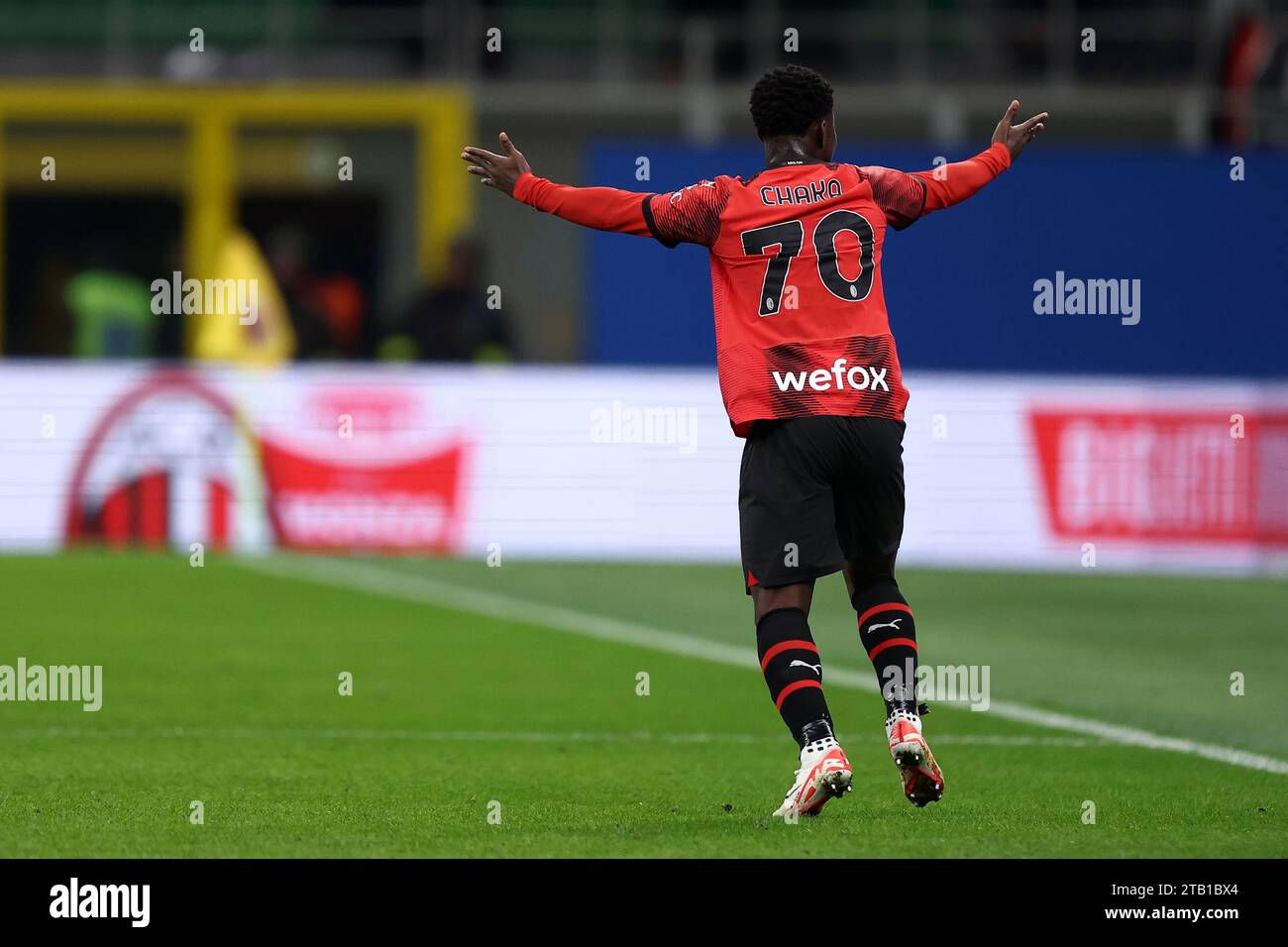Chaka Traore of Ac Milan gestures during the Serie A match beetween Ac ...