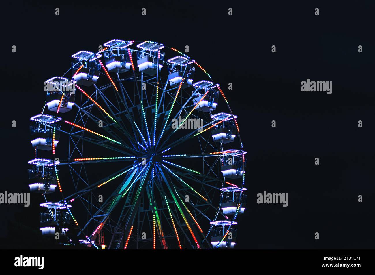 Ferris wheel for panoramic view in amusement park is popular ...