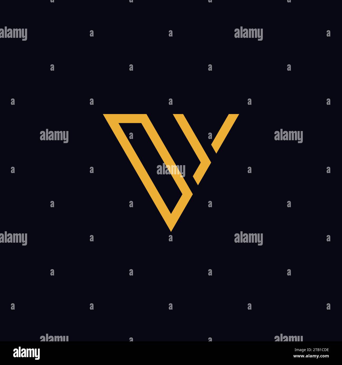 DJV Triangle Logo Simple Design Stock Vector Image & Art - Alamy