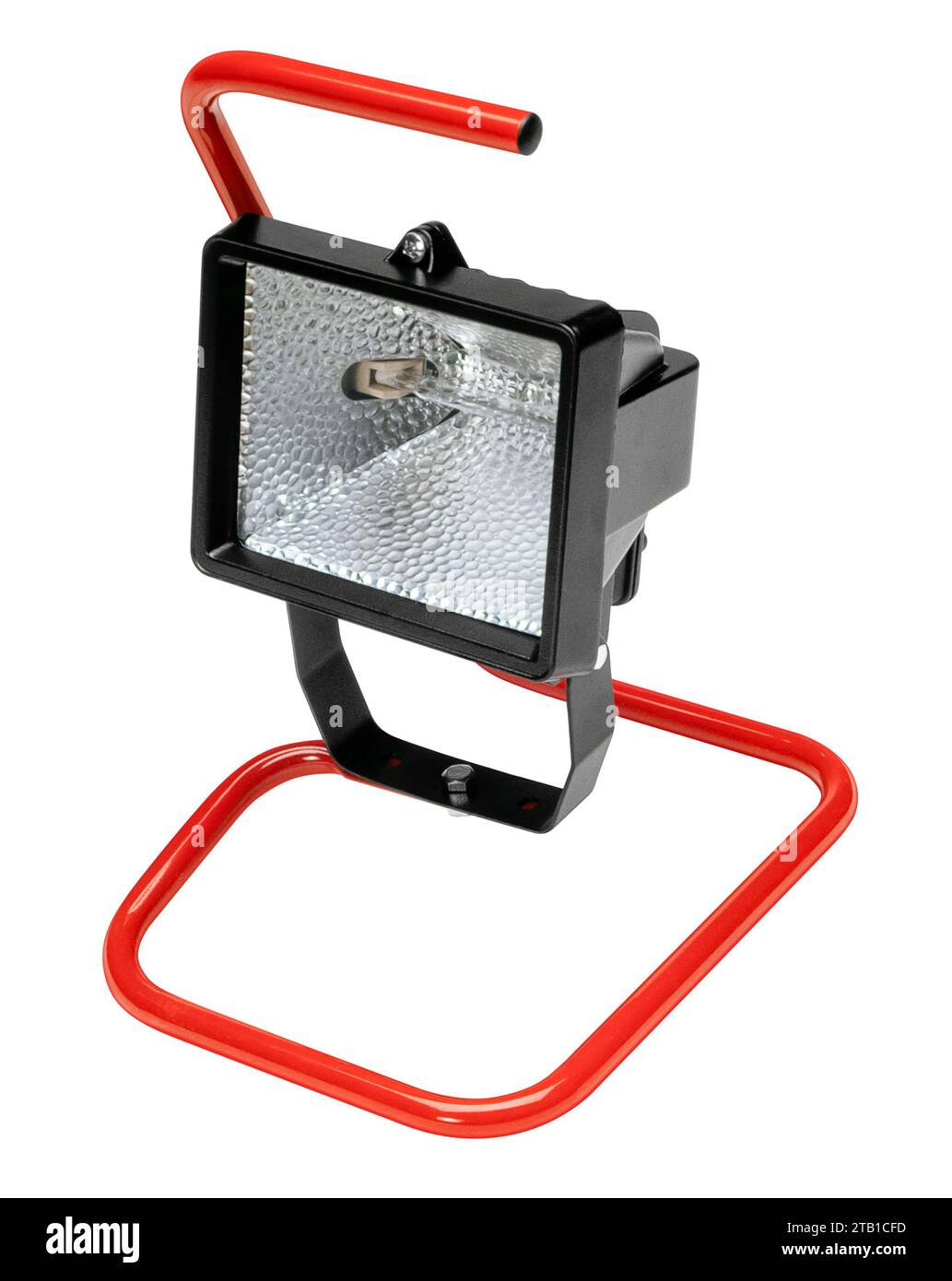 Halogen lamp emitter isolated in white back Stock Photo - Alamy