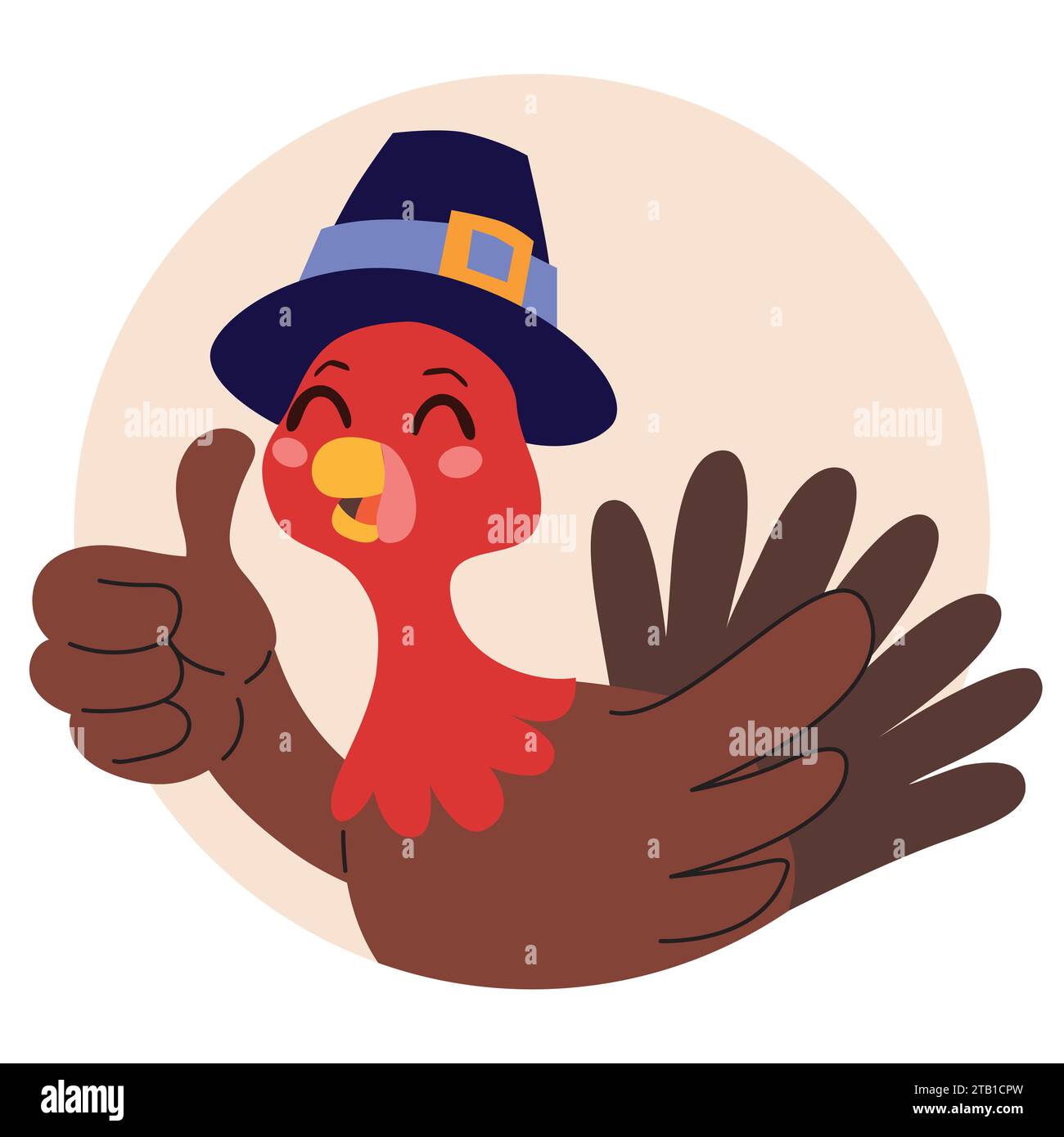 Thanksgiving turkey character vector mascot illustration. Funny animal ...