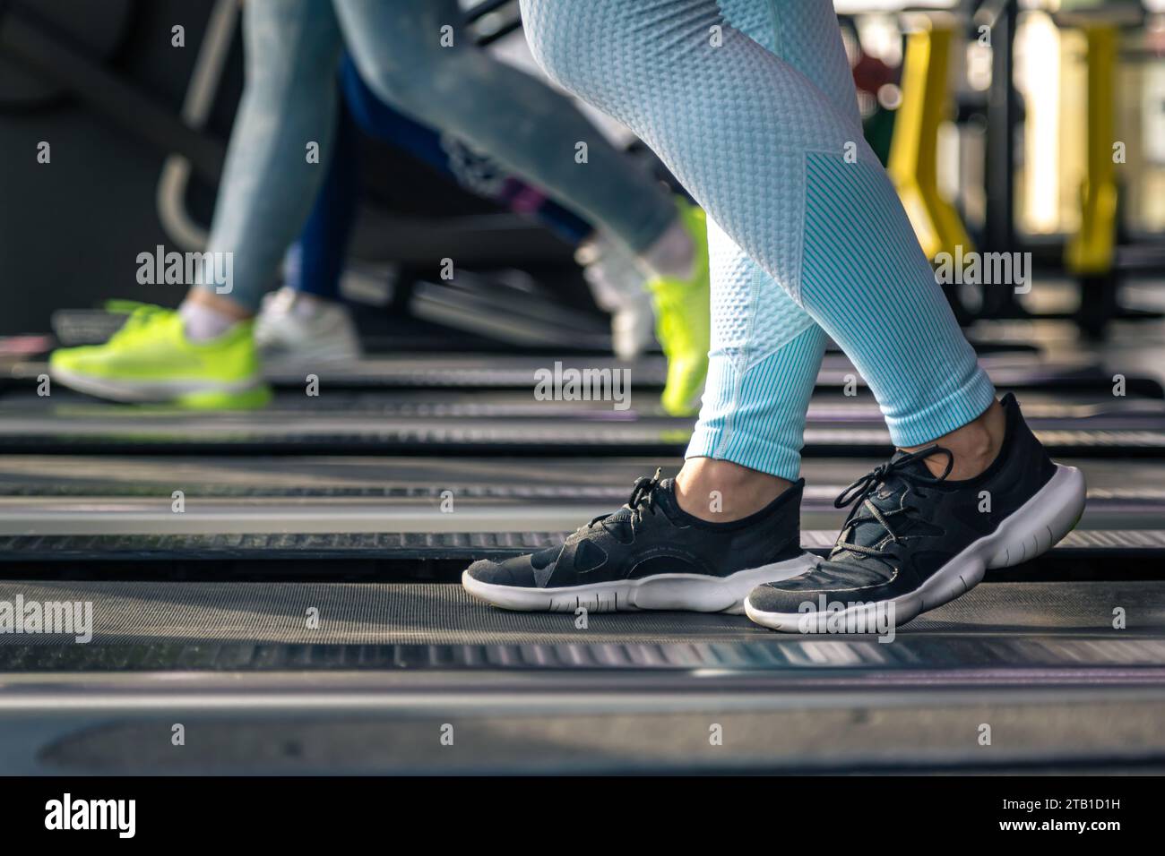 Womans legs on treadmill hi-res stock photography and images - Alamy