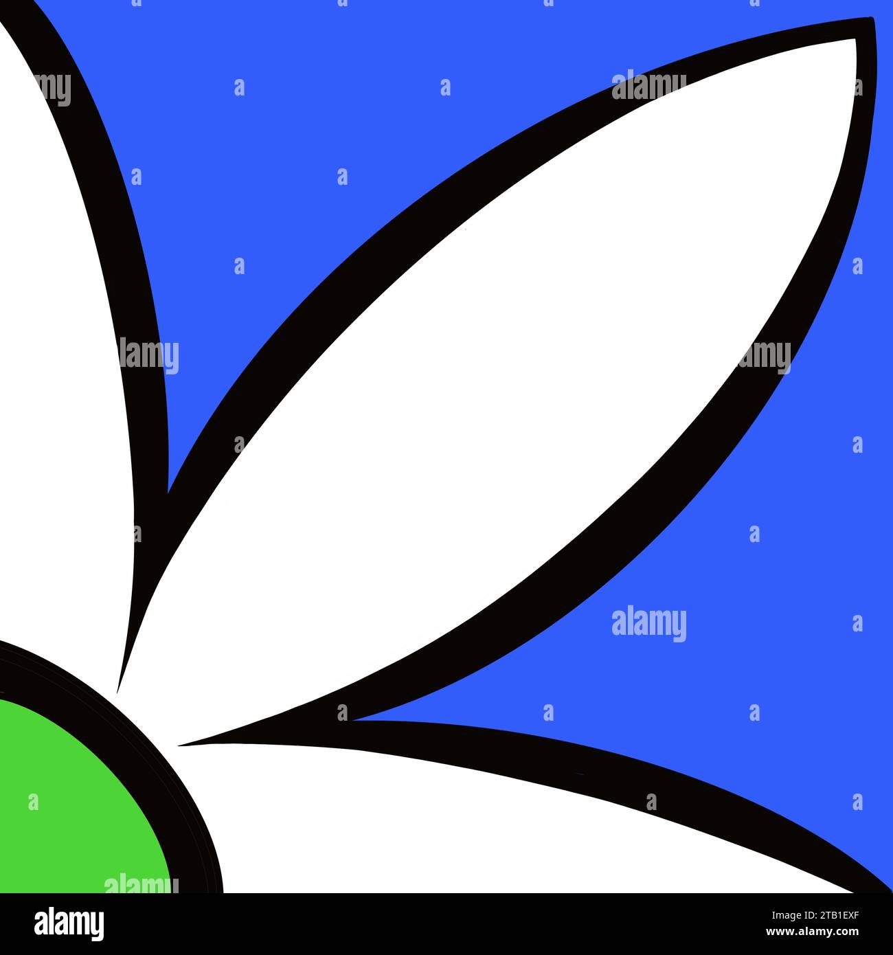 Bold modern floral design. This flower illustration has been created in ...