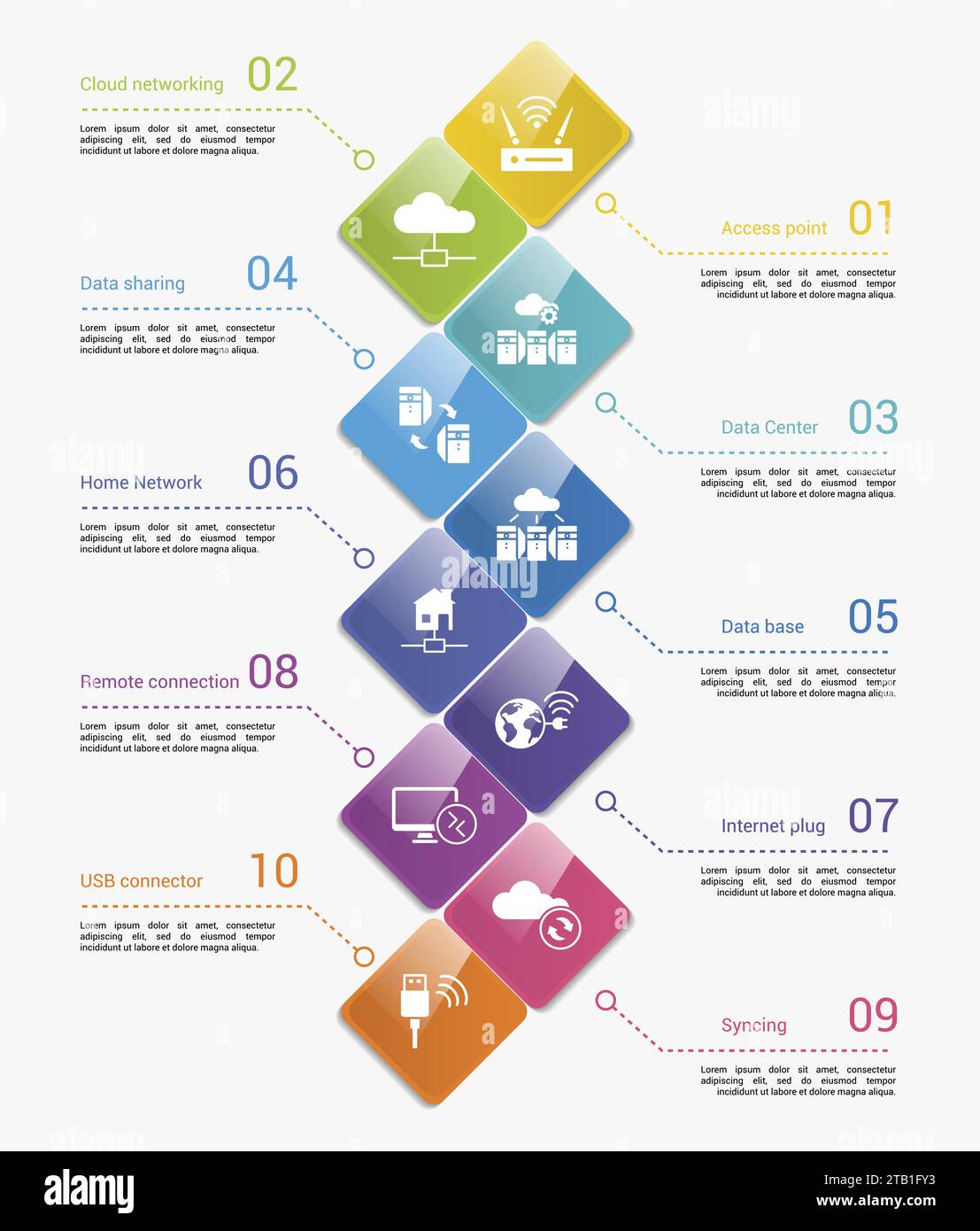 Networking diagram Cut Out Stock Images & Pictures - Alamy