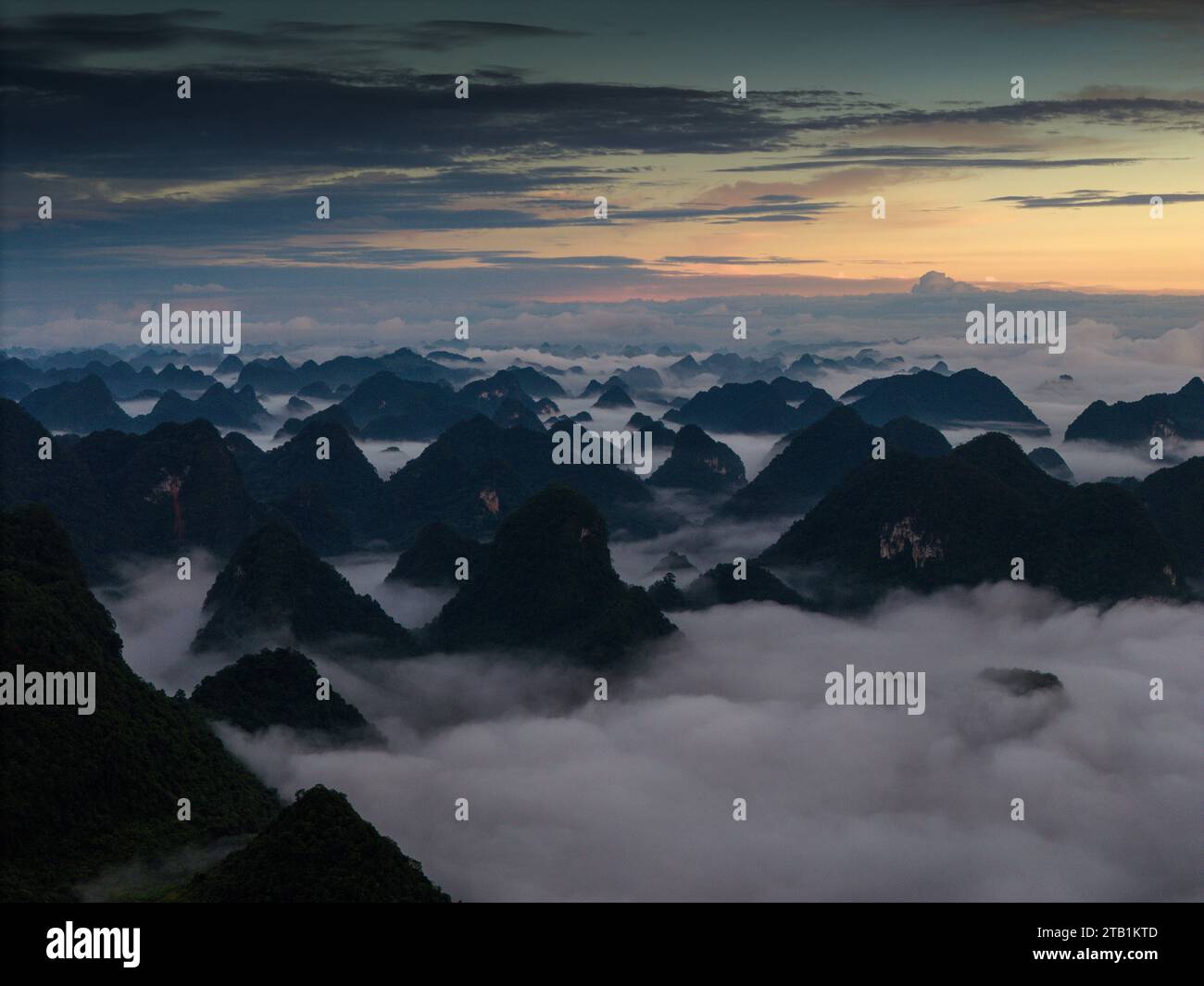 Aerial landscape in Phong Nam valley, an extreme scenery landscape at ...