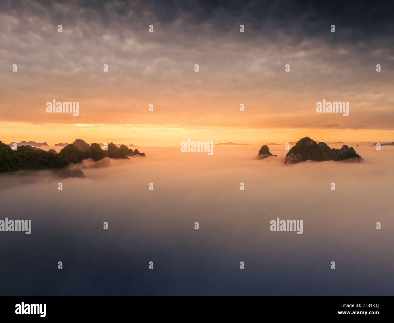 Aerial landscape in Phong Nam valley, an extreme scenery landscape at ...