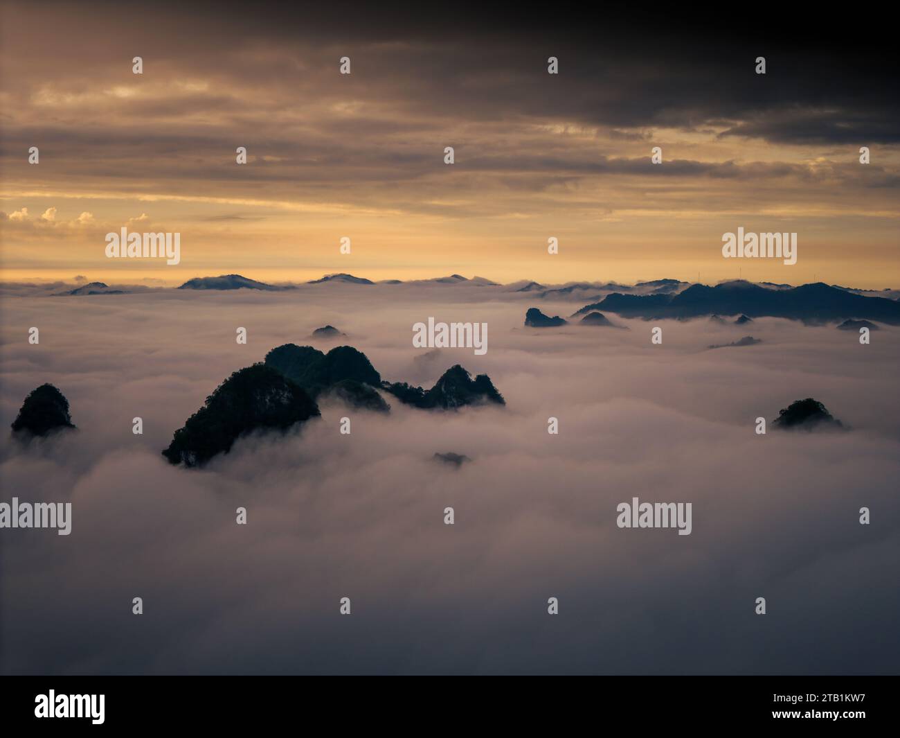 Aerial landscape in Phong Nam valley, an extreme scenery landscape at ...