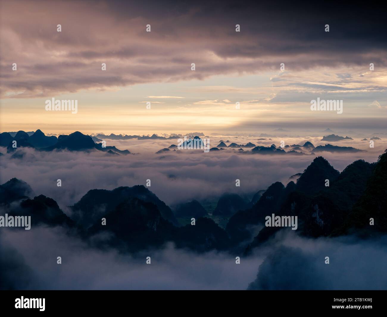 Aerial landscape in Phong Nam valley, an extreme scenery landscape at ...