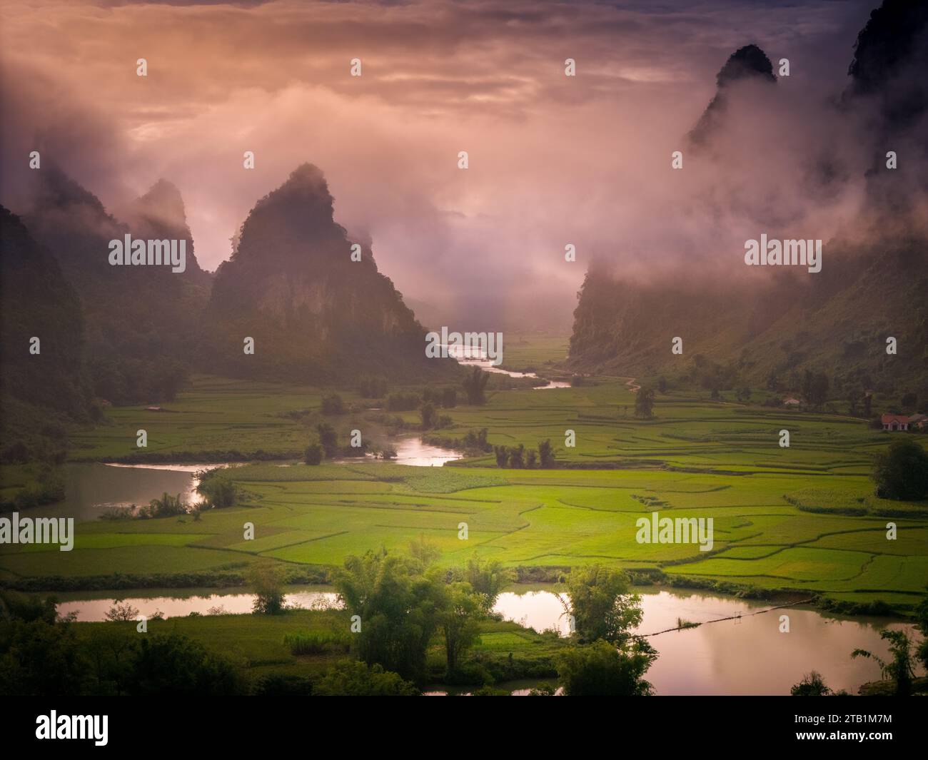 Aerial landscape in Phong Nam valley, an extreme scenery landscape at ...