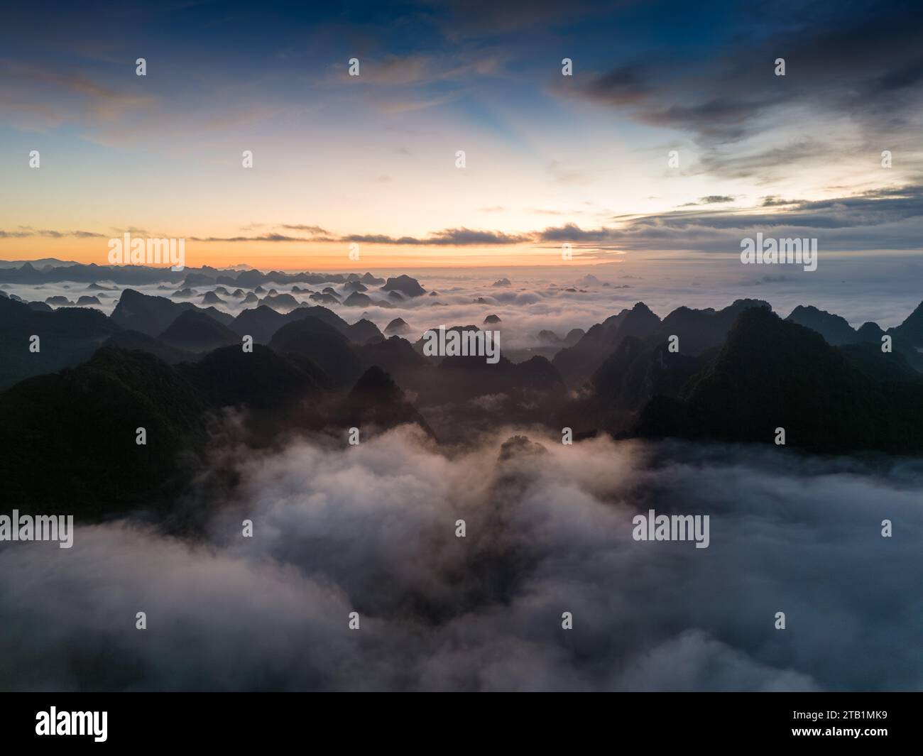 Aerial landscape in Phong Nam valley, an extreme scenery landscape at ...