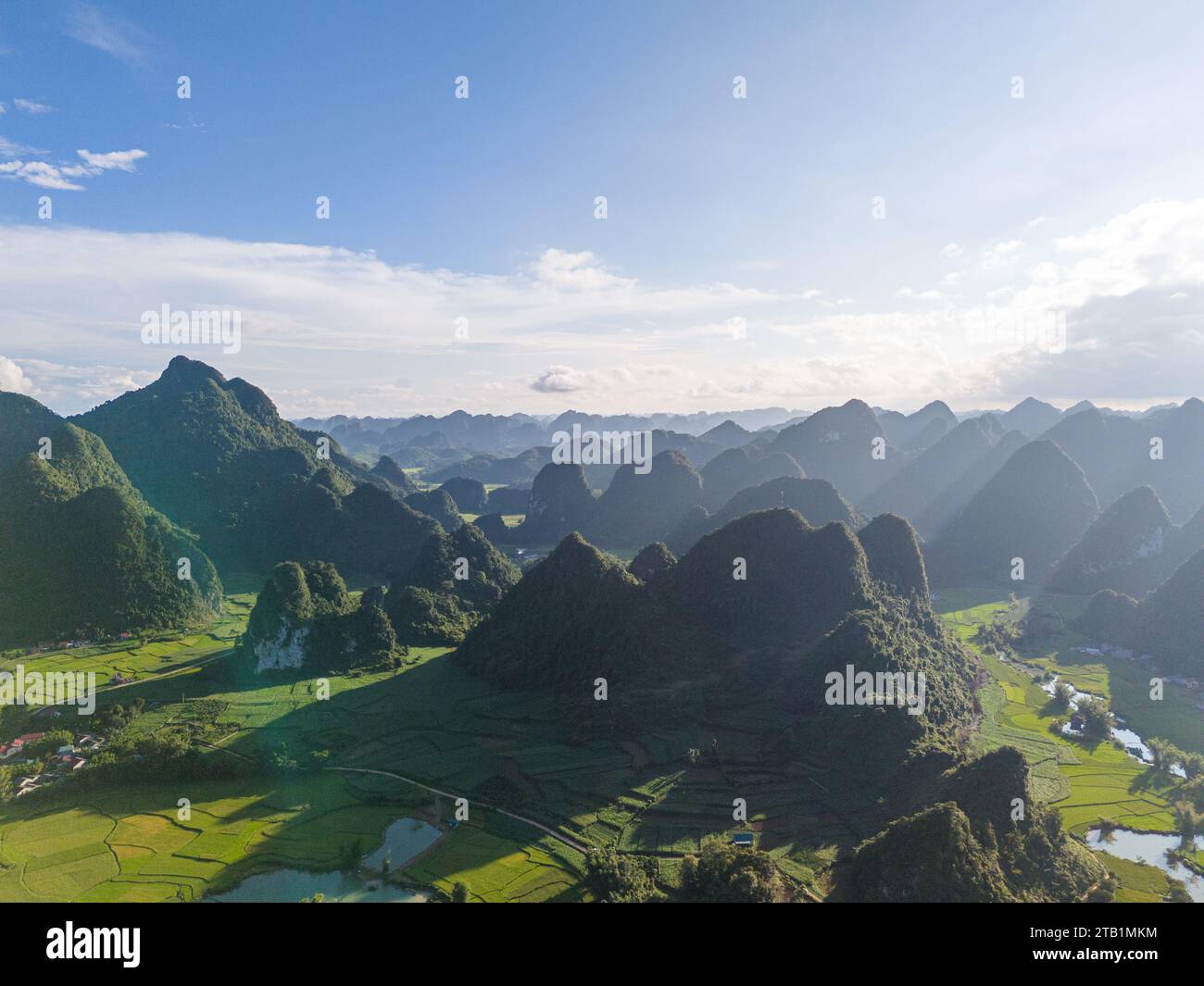 Aerial landscape in Phong Nam valley, an extreme scenery landscape at ...