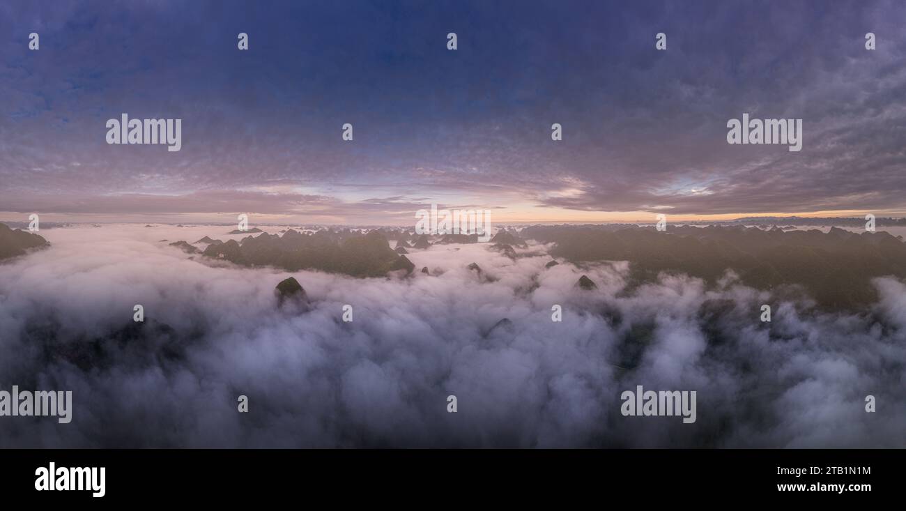 Aerial landscape in Phong Nam valley, an extreme scenery landscape at ...