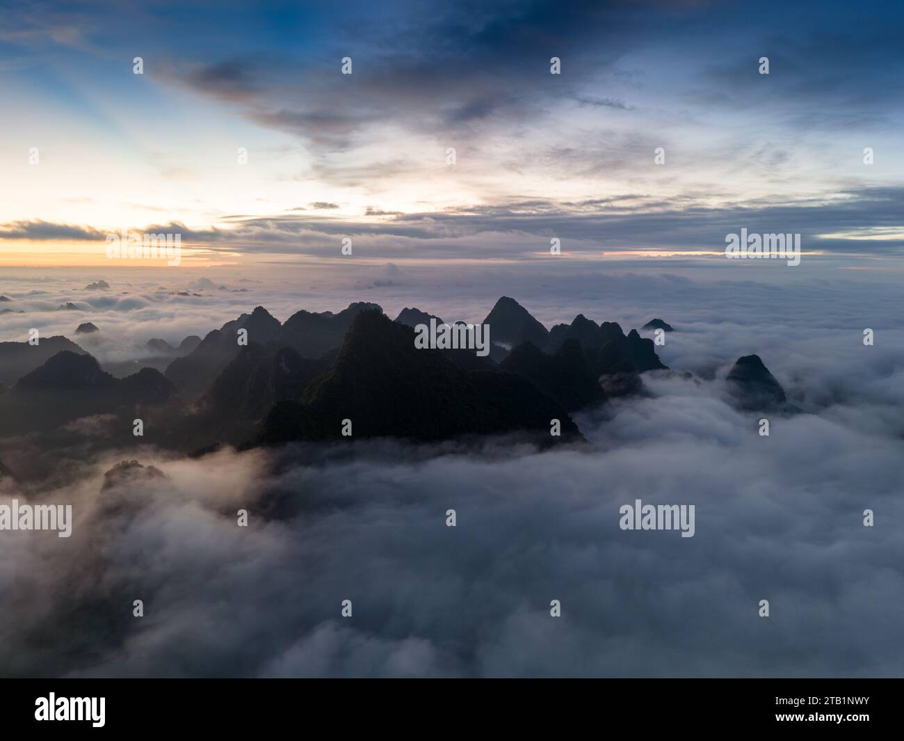 Aerial landscape in Phong Nam valley, an extreme scenery landscape at ...