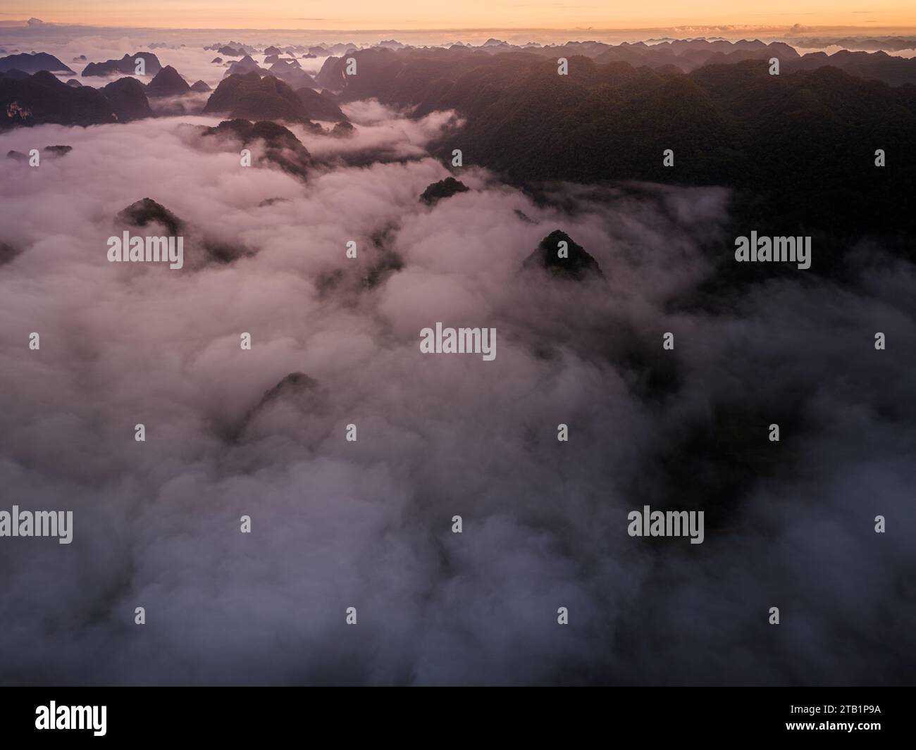 Aerial landscape in Phong Nam valley, an extreme scenery landscape at ...