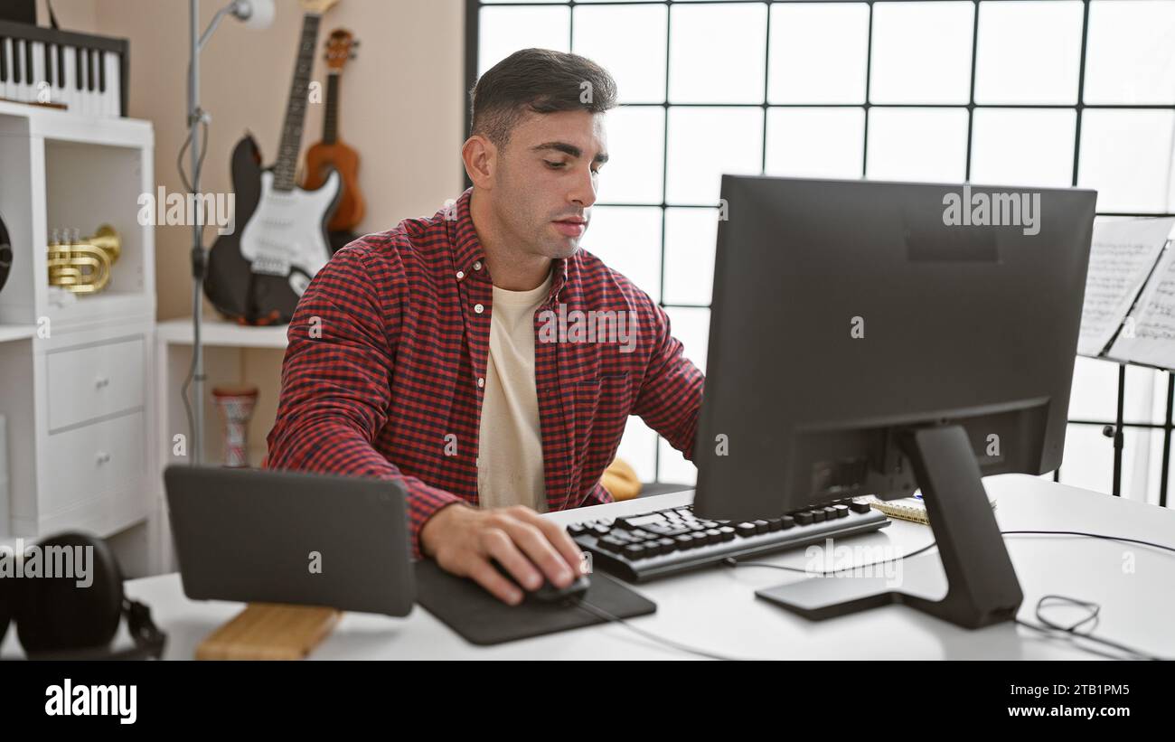 Music composition using computer technology hi-res stock photography ...