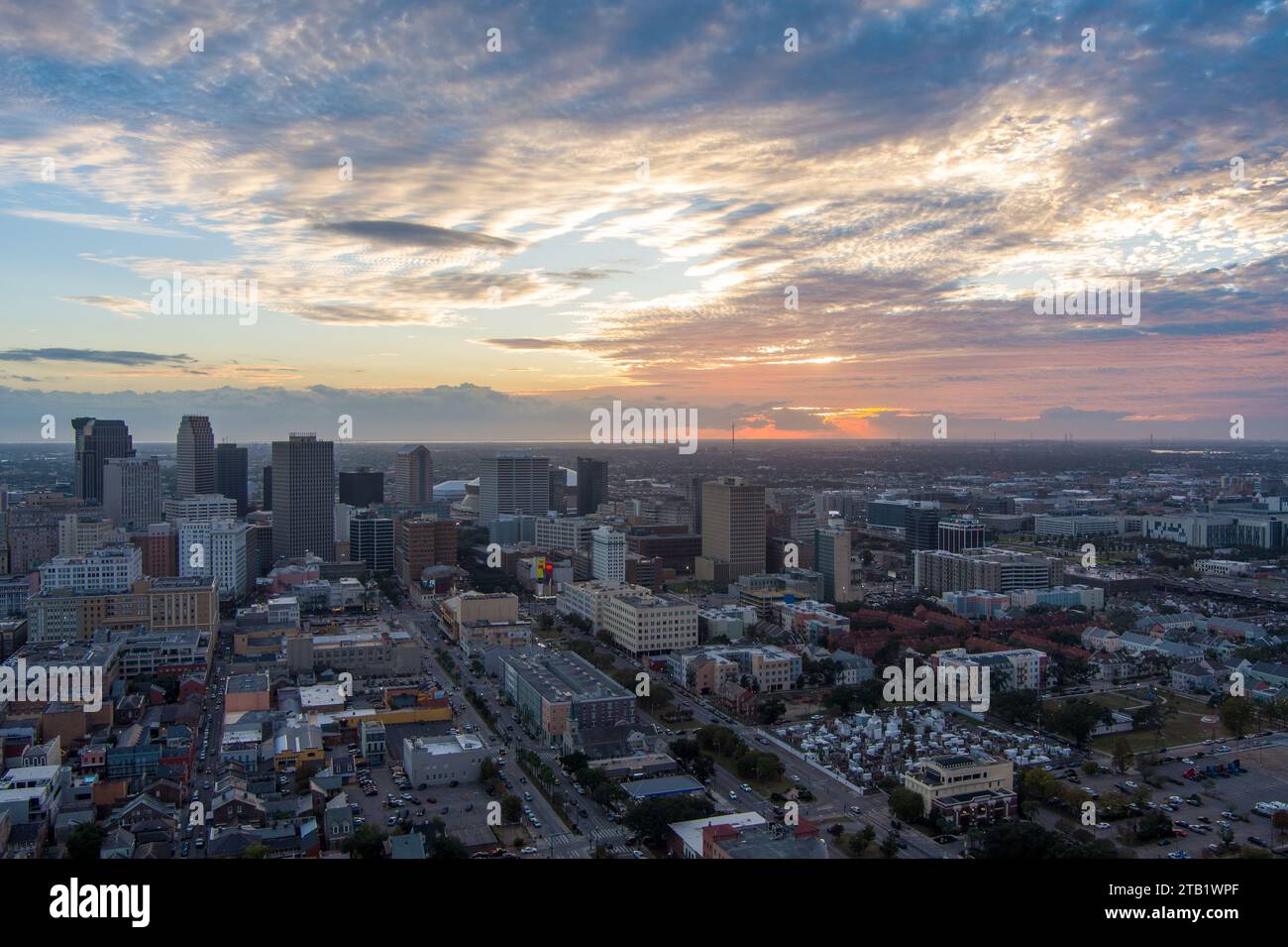 Downtown New Orleans, Louisiana at sunset Stock Photo - Alamy
