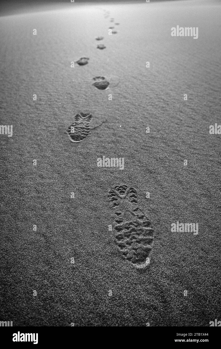 Foot print Black and White Stock Photos & Images - Alamy