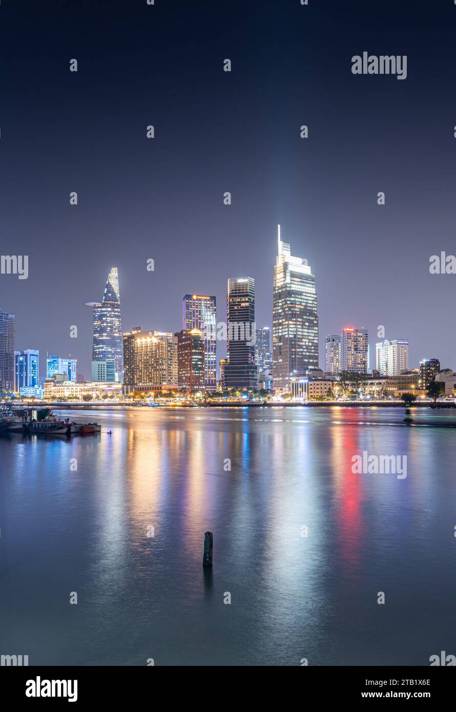 Ho Chi Minh city, Vietnam - 22 Nov 2023: view of Bitexco Tower ...