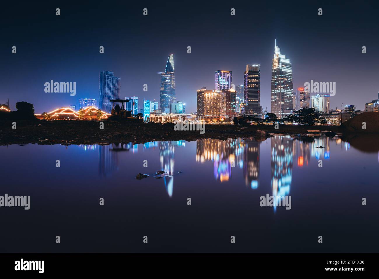 Ho Chi Minh city, Vietnam - 22 Nov 2023: view of Bitexco Tower ...