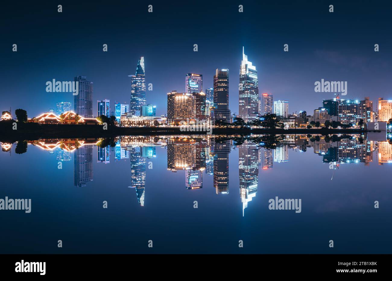 Ho Chi Minh city, Vietnam - 22 Nov 2023: view of Bitexco Tower ...