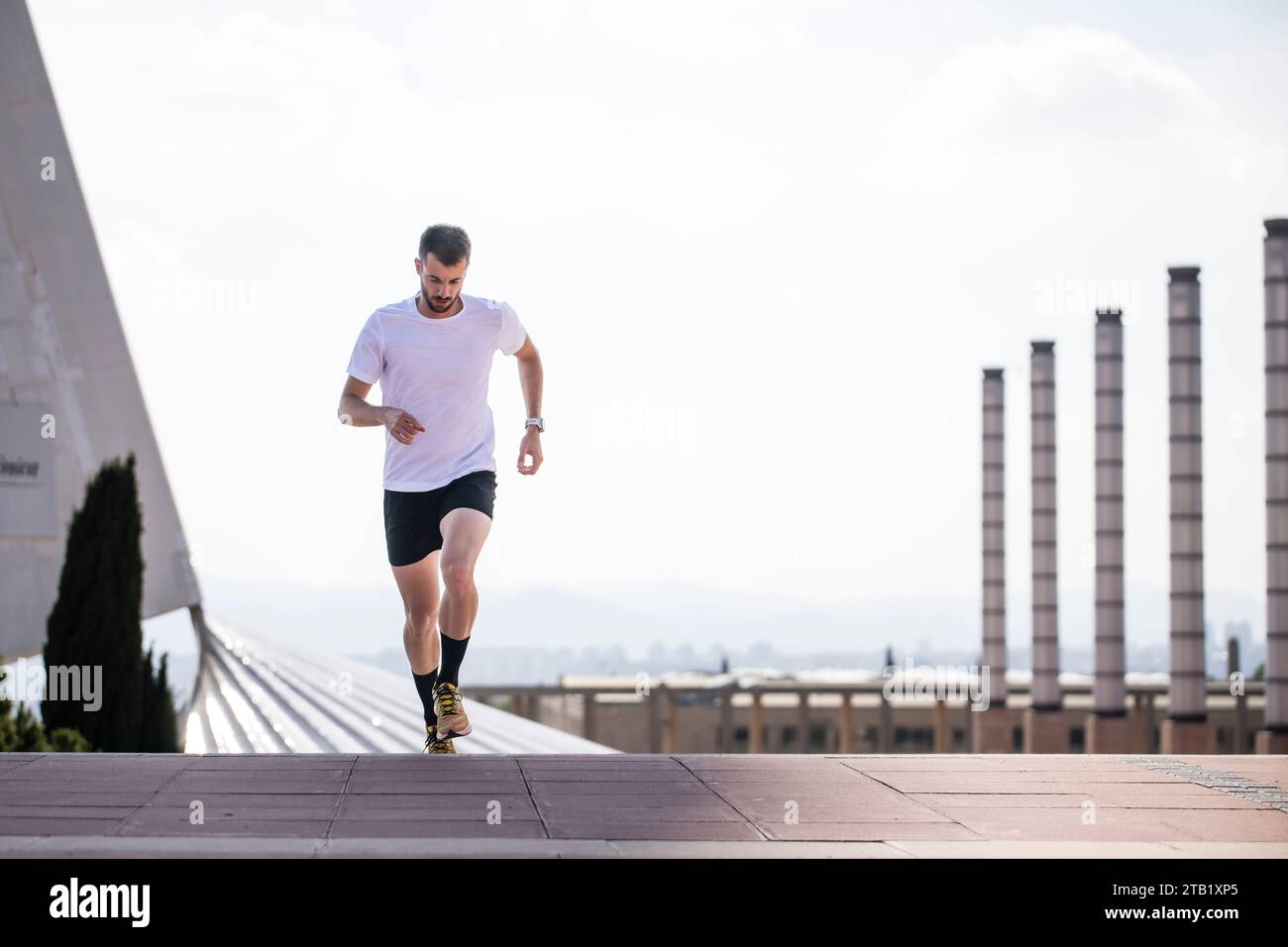 Male runner in athletic hi-res stock photography and images - Alamy
