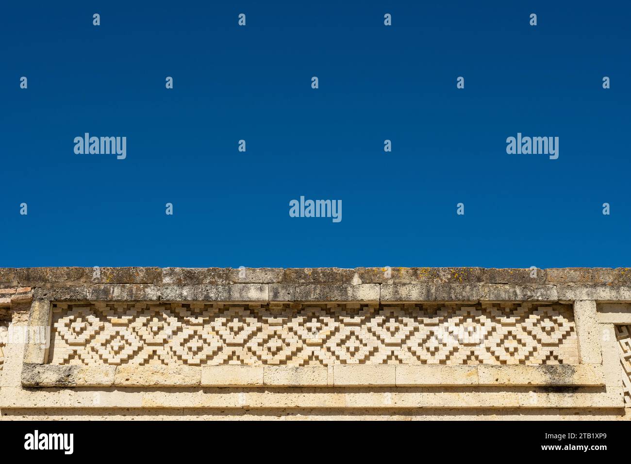 Ancestral architecture of the pre-Columbian city of Mitla Stock Photo ...