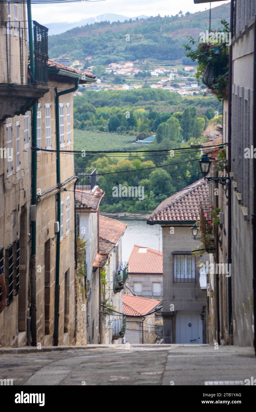 historic center of the town of Tui in Galicia Stock Photo - Alamy