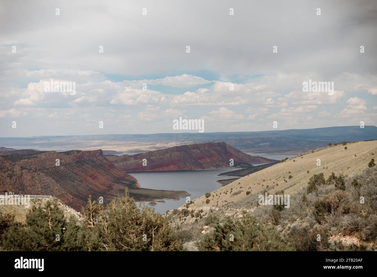 Utah landscape from overlook in Flaming Gorge Stock Photo - Alamy