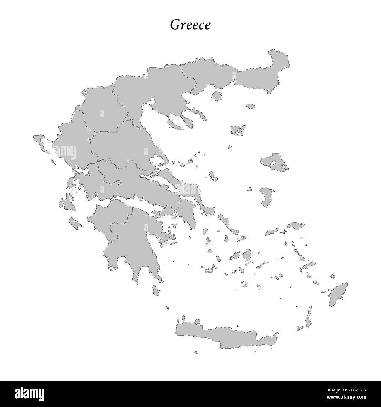 Map greece borders Black and White Stock Photos & Images - Alamy