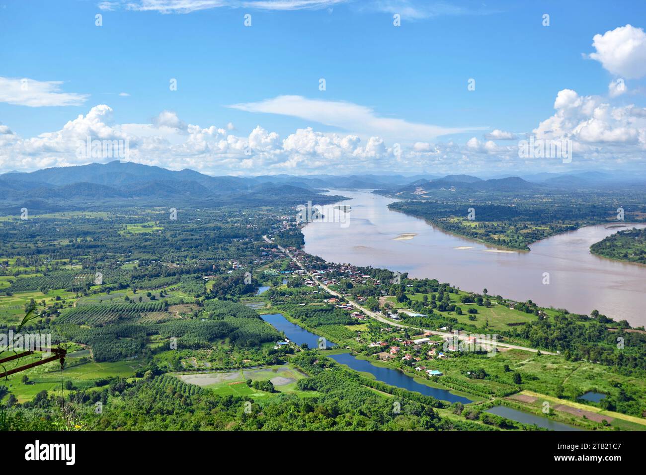 Over border short of Mea-Kong river between Thailand and Laos Stock ...