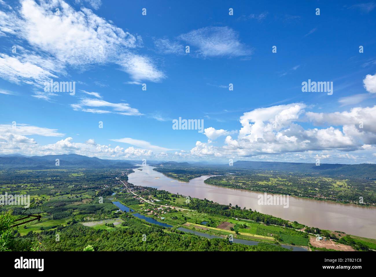 Over border short of Mea-Kong river between Thailand and Laos Stock ...
