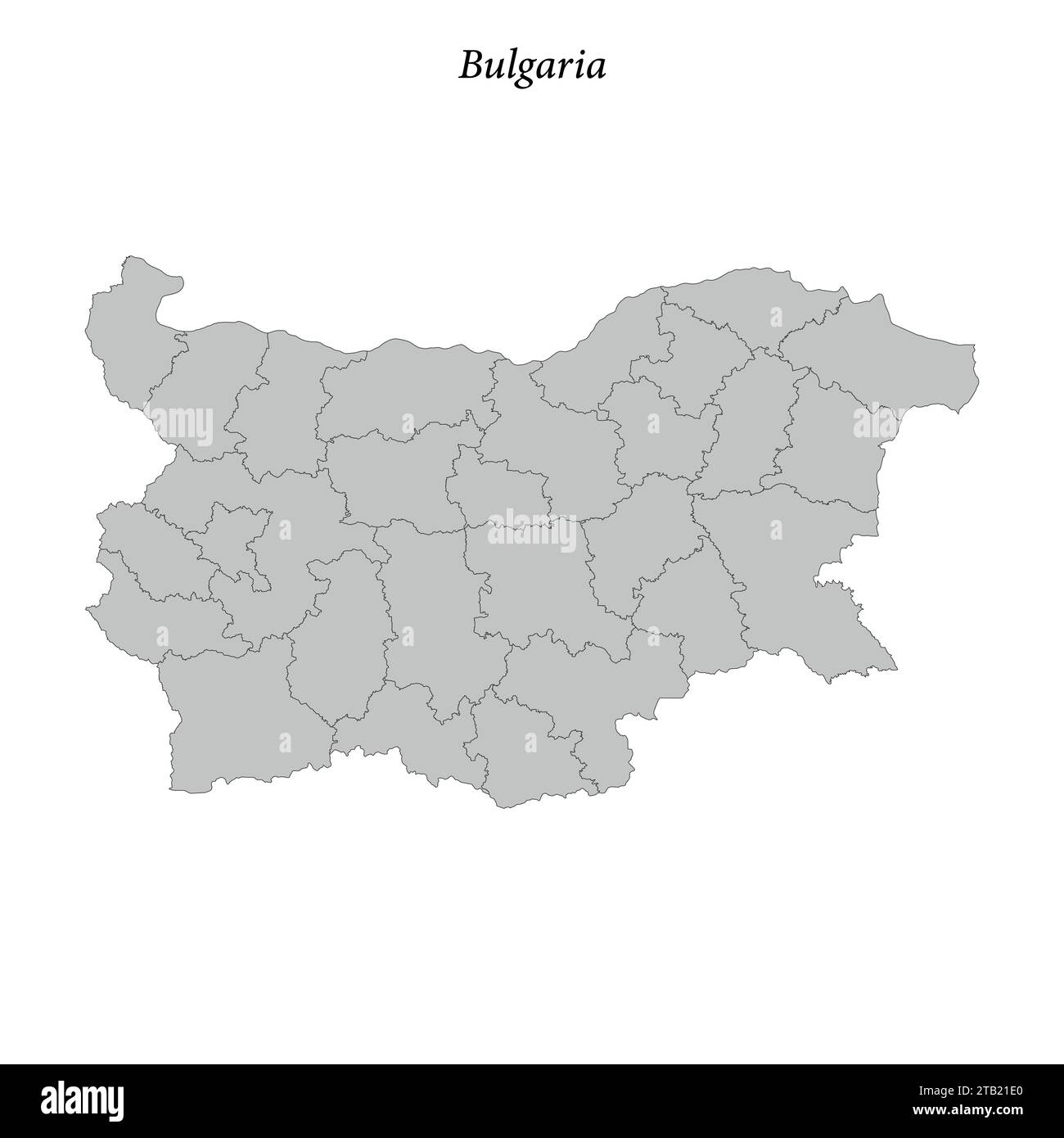 Map of bulgaria Black and White Stock Photos & Images - Alamy