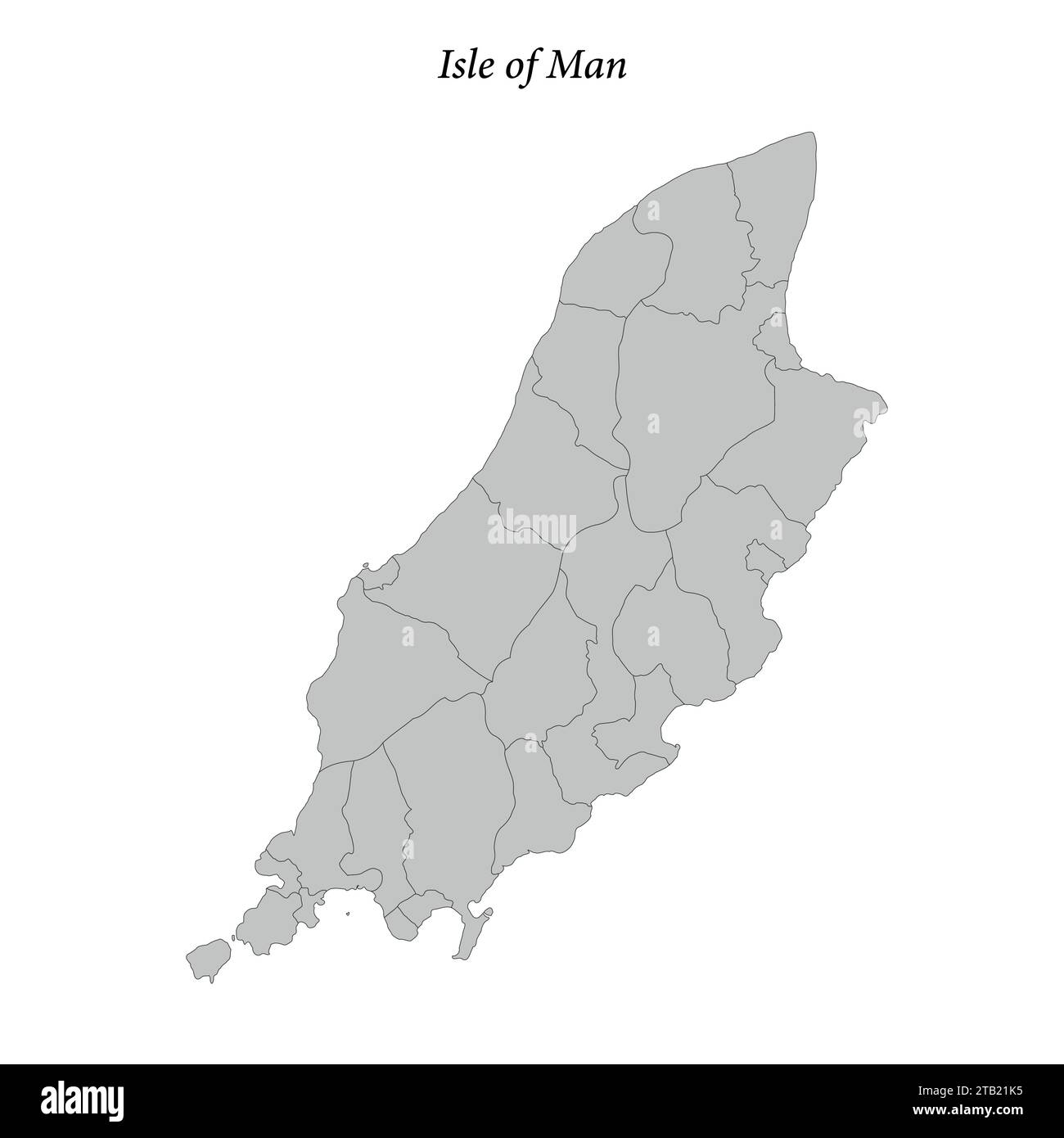 Isle of man map Cut Out Stock Images & Pictures - Alamy